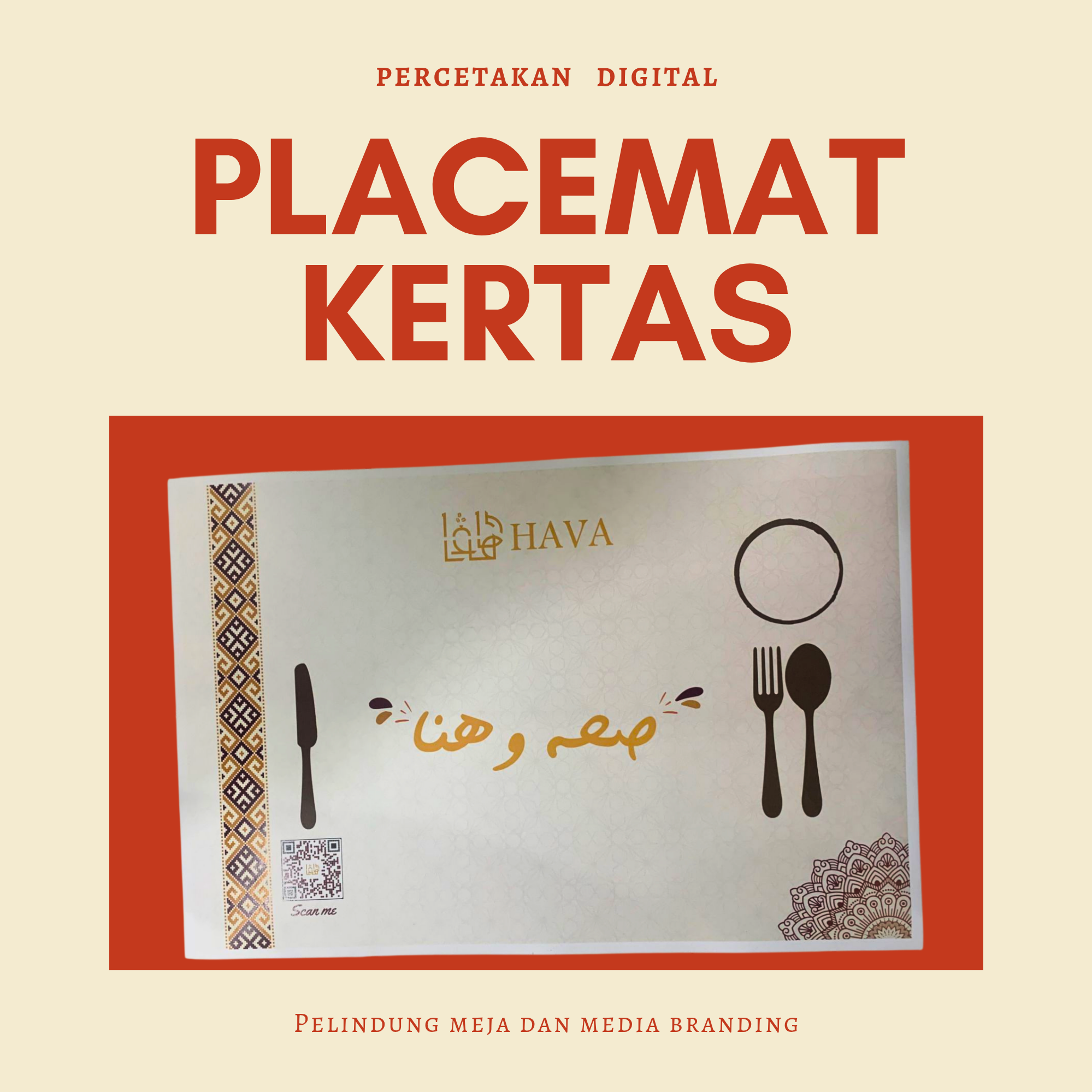 Placemat Kertas: Media Promosi Kreatif untuk Restoran & Cafe ...