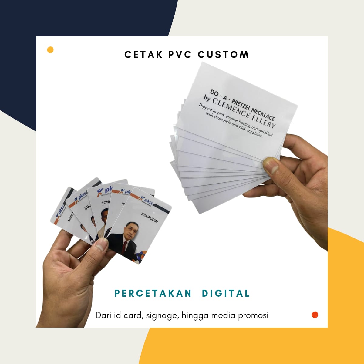Cetak PVC Custom : Dari ID Card, Signage, hingga Media Promosi ...
