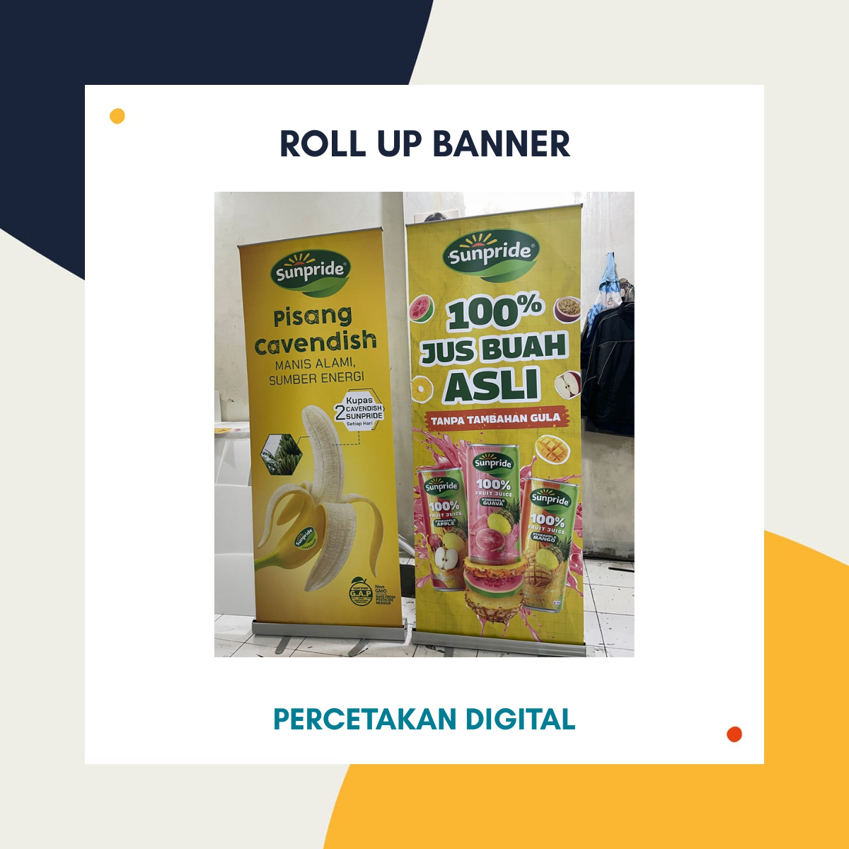 X-Banner & Roll Up Banner: Panduan Ukuran & Bahan